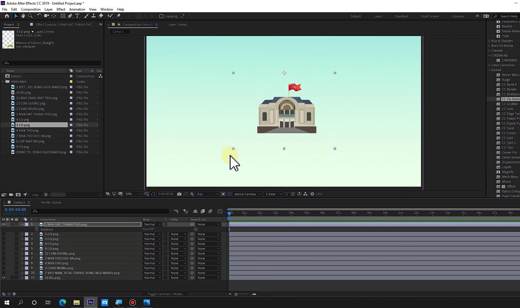Làm motion graphics after effects đơn giản cho người mới